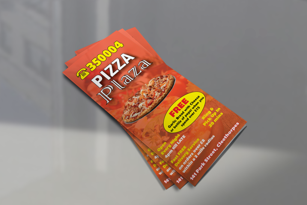 Pizza Plaza Menu Design - A To Z Promotions